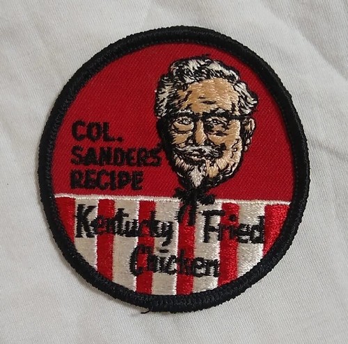 Vtg 80s Kentucky Fried Chicken KFC PATCH Fast Food Restaurant Col ...