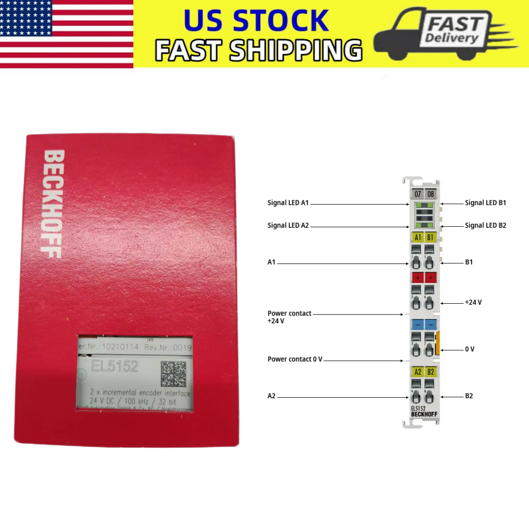 2022 New BECKHOFF EL5152 24 V DC HTL, 100 kHz PLC Module Fast Shipping ...