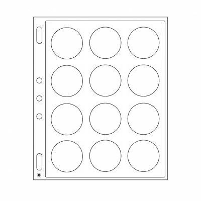 Lighthouse Grande Encap Pages For 46-47mm Coin Capsules 2 Plastic Album ...