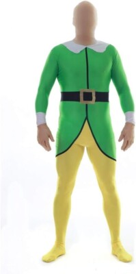 Morph Elf Peter Pan Robinhood XMAS Skin Body Suit Halloween Costume ...