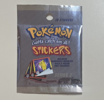 1999 Pokemon Artbox Stickers Series 1 Factory Sealed Booster Pack | eBay