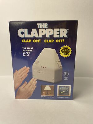 The Clapper Wireless Sound Activated On/Off Switch With Clap Detection ...