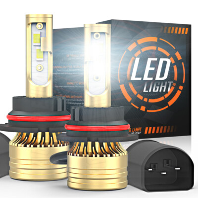 HB5 9007 LED Headlights 1000000LM LED Light Bulbs Kit High Low Beam ...