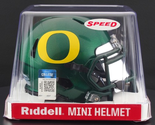 OREGON DUCKS NCAA Riddell SPEED Mini Football Helmet w/ EYE SHIELD ...
