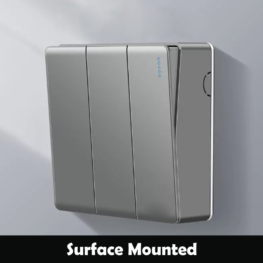 1Pc M70 Waterproof Surface Mounted Switch Panel Gray 16A Button Switch ...