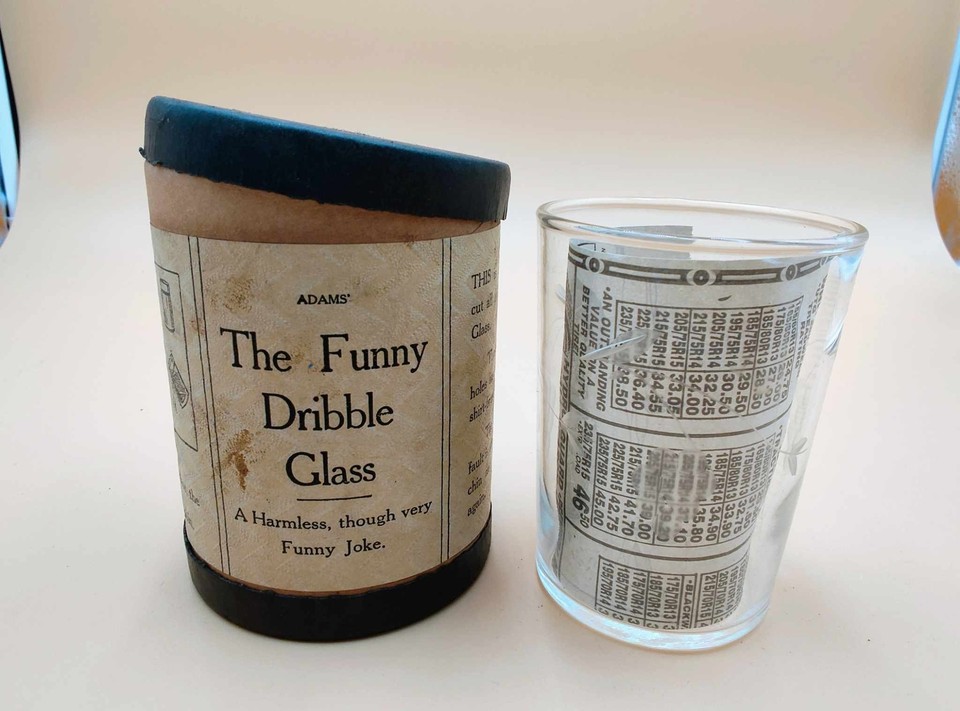 Adams' The Funny Dribble Glass - Trick Glass - Practical Joke - Gag ...