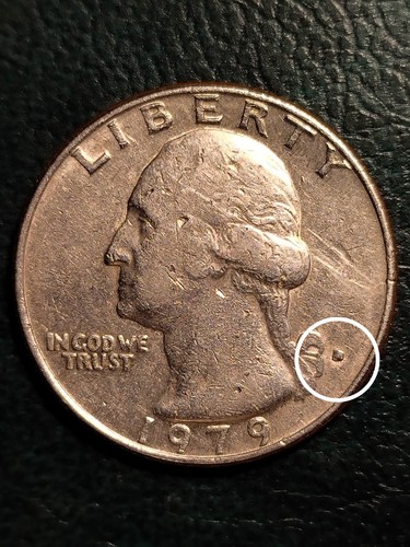 strike error coins us mint quarter dollar 1979 D | eBay