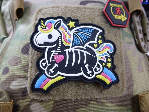 Skeleton Unicorn Patch, 3D Rubber Patch | eBay.de