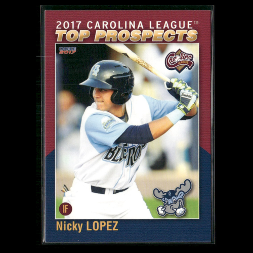 Nicky Lopez 2017 Carolina League Top Prospects Baseball Card MLB NM | eBay