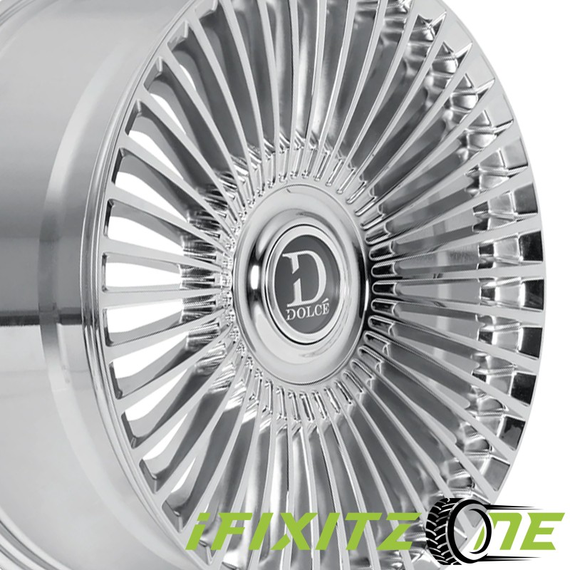 4 x Dolce Trento Chrome Wheels 22x9.5 +35et Classic Luxury Rims Blank ...