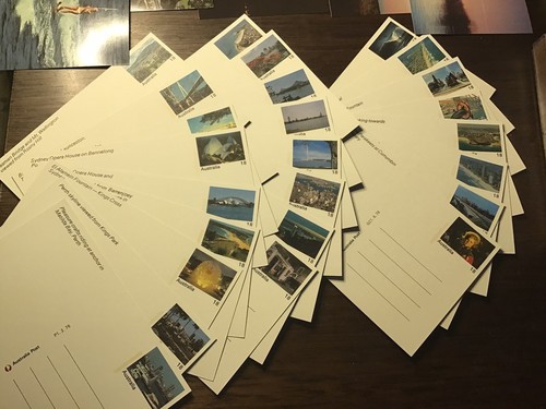 Australia Post Pre-Stamped Postcards Series I, and III Part Paid 80 ...