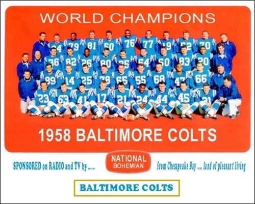 1958 Baltimore Colts Photo 8X10 - Unitas Donovan Berry | eBay