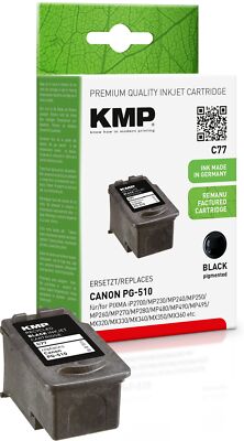 KMP C77 schwarz Tintenpatrone ersetzt Canon PG-510 (2970B001) | eBay.de