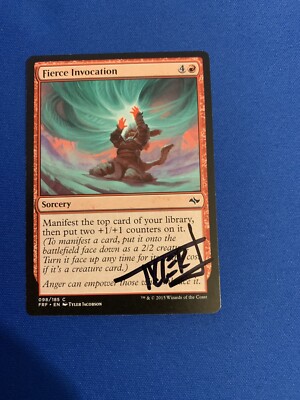 MTG Magic Fierce Invocation Artist Proof Fate Reforged Tyler Jacobson ...