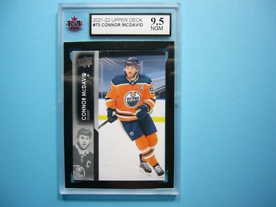 2021/22 UPPER DECK UD NHL HOCKEY CARD #73 CONNOR MCDAVID KSA 9.5 NGM ...