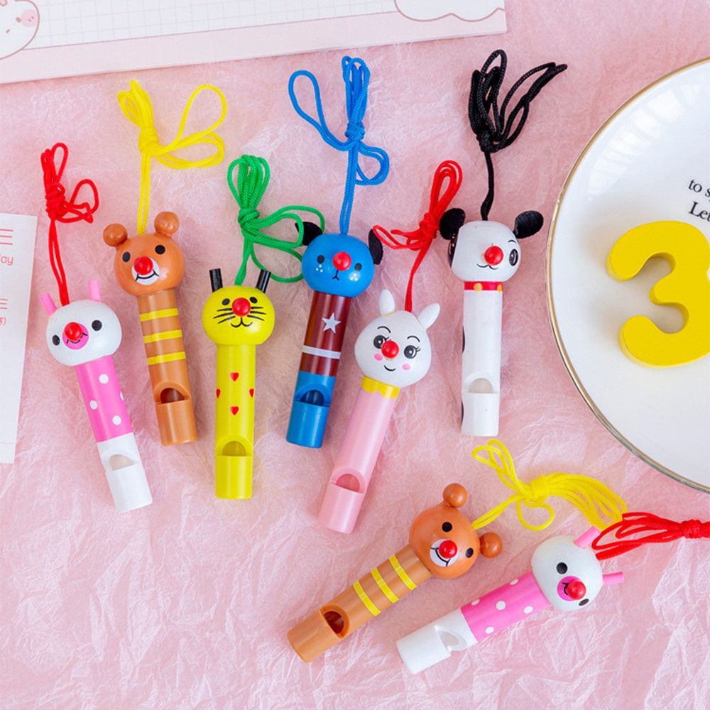 Shape Kids Birthday Gifts Wooden Whistles Children Toys Baby Shower ...