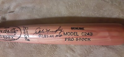 Dale Murphy Autographed Louisville Slugger Bat With Inscription JSA COA ...