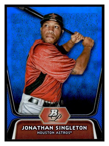 2012 Bowman Platinum #BPP41 Jonathan Singleton Prospects Blue Refractors #/199 | eBay