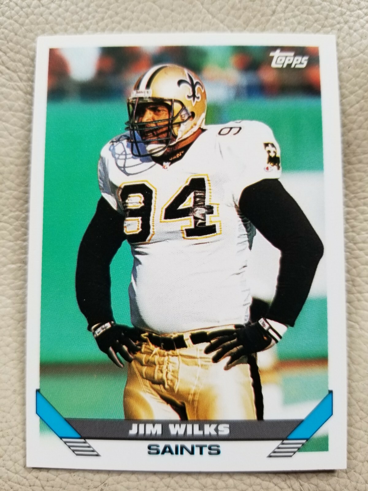 Jim Wilks Nose Tackle New Orleans Saints Topps 1993 | eBay