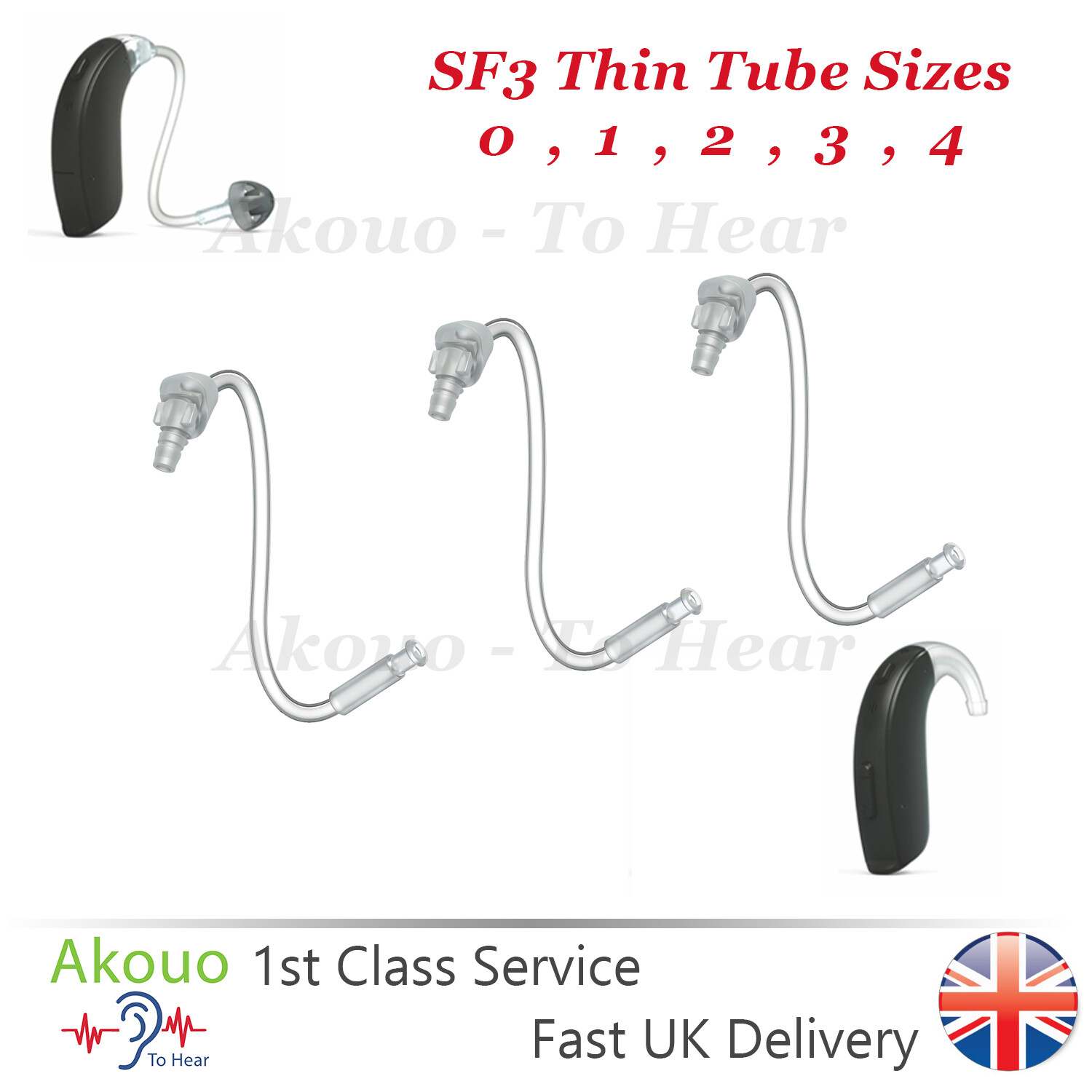 GENUINE GN Resound Surefit 3 (SF3) Danalogic Hearing Aid Slim Thin ...