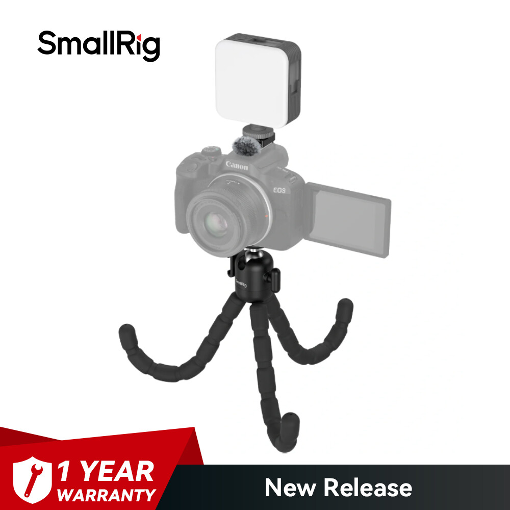 Flexible Tripod Flashlight 10 Inch LED Ring Light With Flexible Tripod