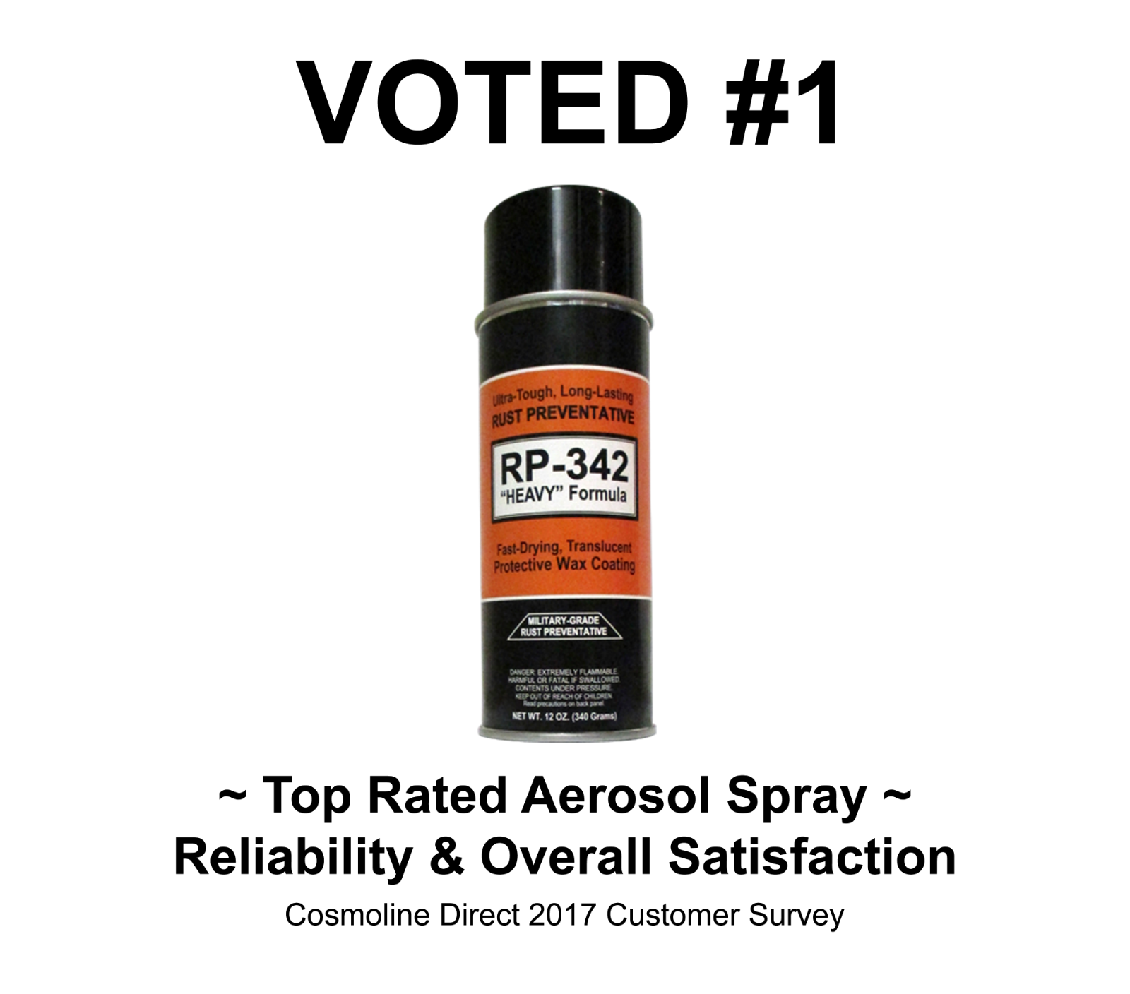 12-Cans - COSMOLINE MILITARY-GRADE "Heavy" Spray Rust Preventive RP-342 ...