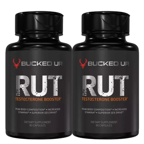BUCKED UP RUT TESTOSTERONE BOOSTER 90 Capsules (pack 2) Hormone Balance ...