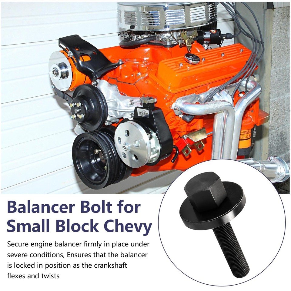 Harmonic Balancer Bolt fit for Small Block Chevy, Chevy 350ci 57L, lt1 ...
