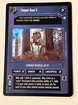 Star Wars CCG Endor TEMPEST SCOUT 5 SWCCG | eBay