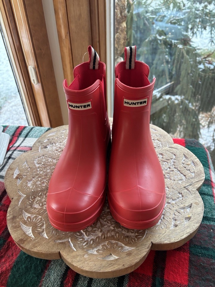 Hunter boots Women's PLAY™ Short Rain Boots Christmas Red (8&9 ...