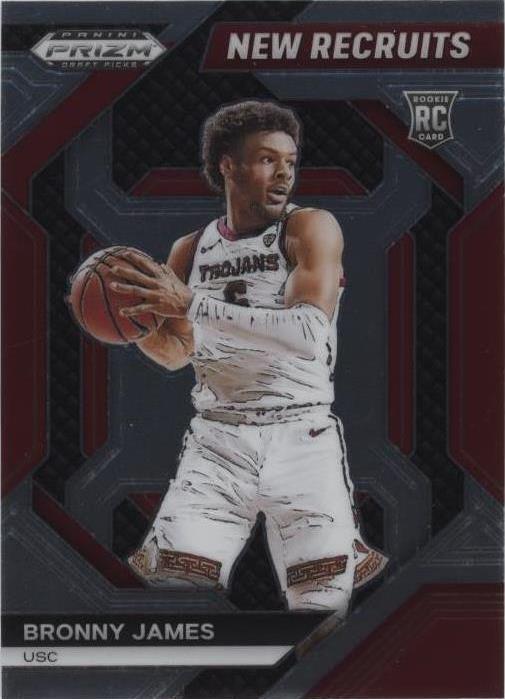 2024-25 Panini Prizm Draft Picks - New Recruits Bronny James #2 (RC ...