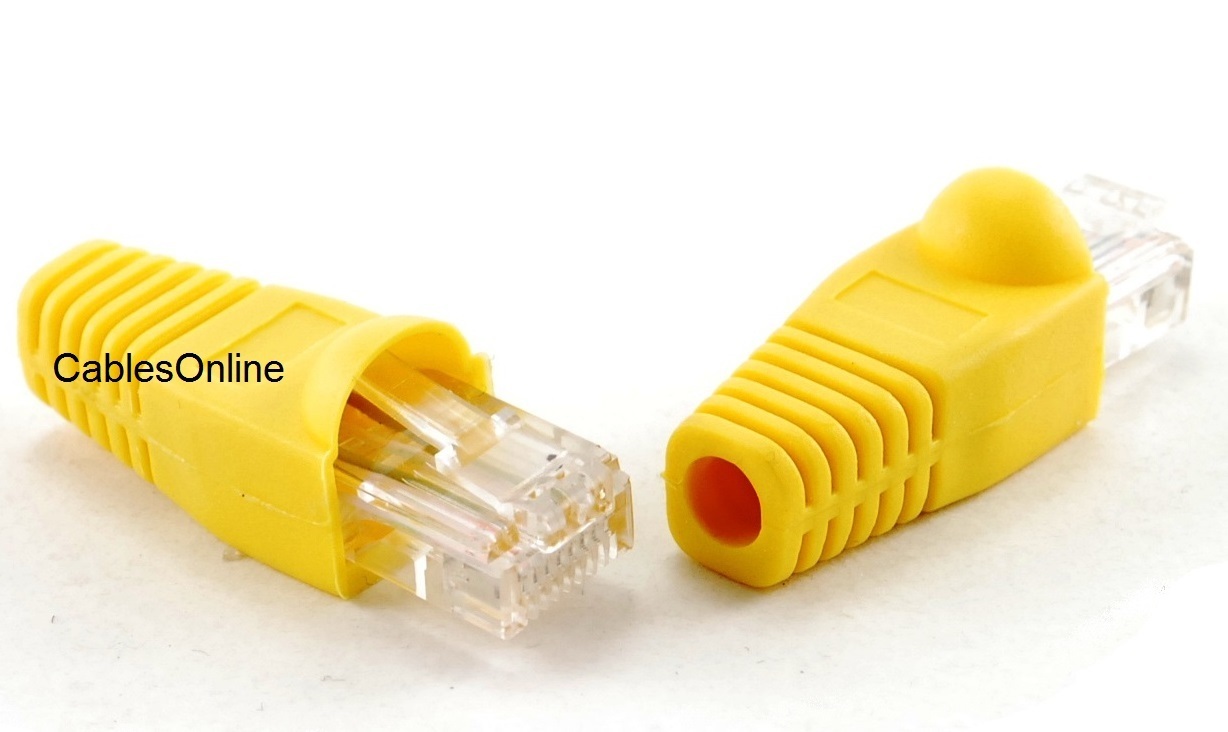 6-Pack T1 CSU/DSU Loopback Plug, Pinout 1-to-4, 2-to-5, Yellow Boot, TS ...