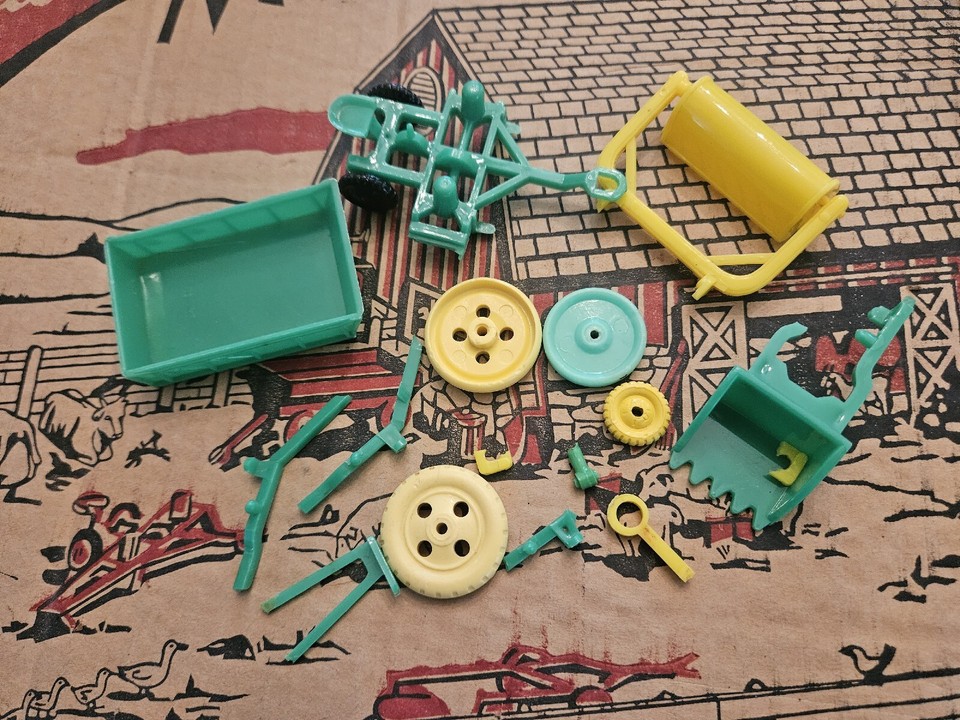 Vintage 1950s Marx Modern Farm Set Playset - Original Box And Bags | eBay