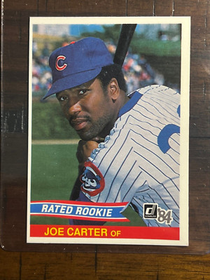 1984 Donruss #41 Joe Carter Rookie Chicago Cubs Rated RC | eBay