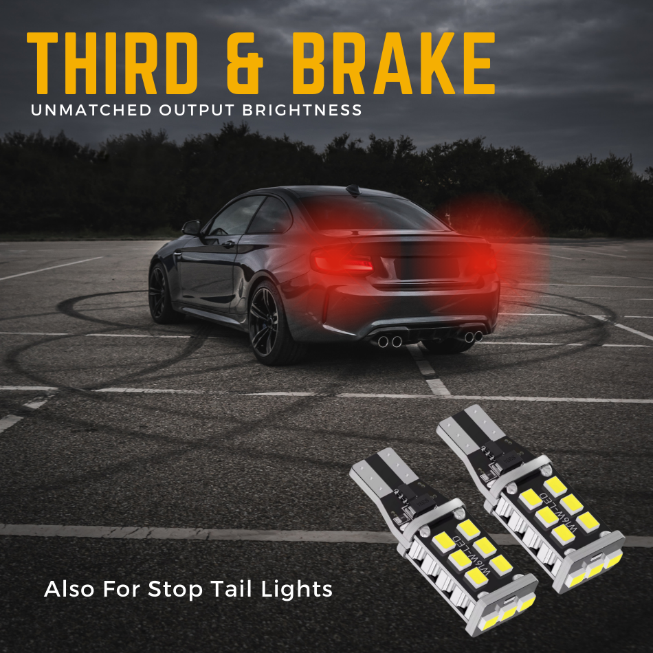 T15 W16W Reverse 921 955 Led Car Light Bulbs Xenon White Canbus Error ...