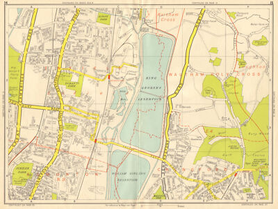 ENFIELD N9 E4 Brimsdown Chingford Ponder's End. GEOGRAPHERS' A-Z 1959 ...