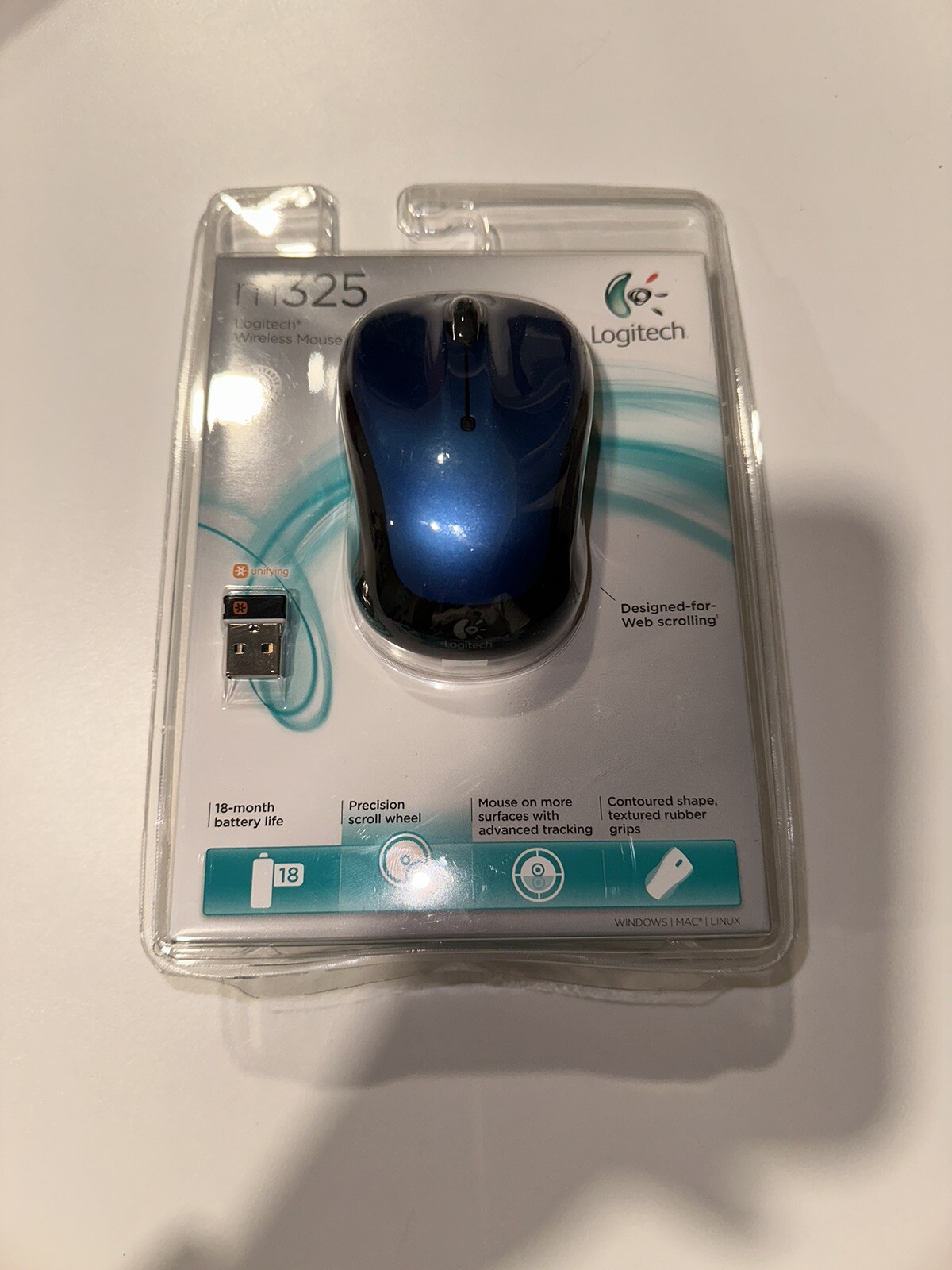 Logitech M325c Wireless Mouse - Blue Harlequin for sale online | eBay