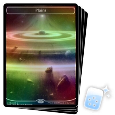 FOIL PLAINS (240) (FULL ART) X4 Unfinity Magic MTG MINT CARD | eBay