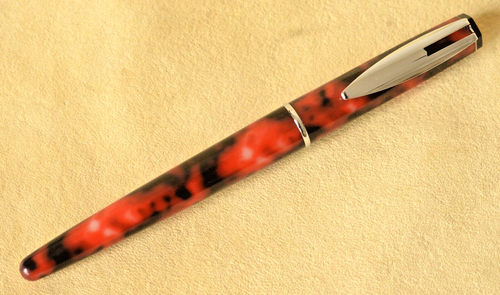 WATERMAN REFLEX - Stylo plume "rouge marbré" CT - vintage | eBay