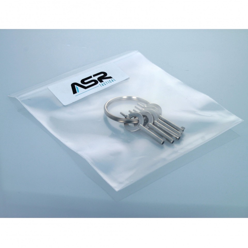 5 Pack Universal Handcuff Key Standard Issue Law Enforcement Steel Key ...