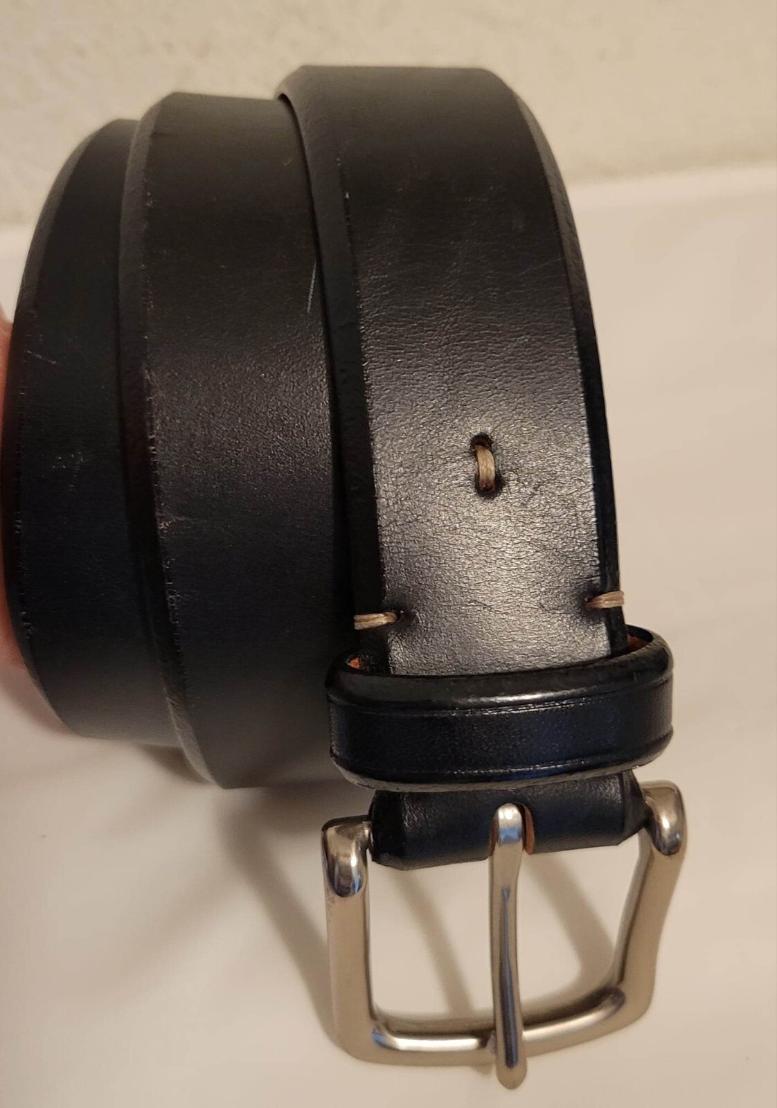 Volpi Concerie Black Leather From Italy Belt Size 32 Black | eBay