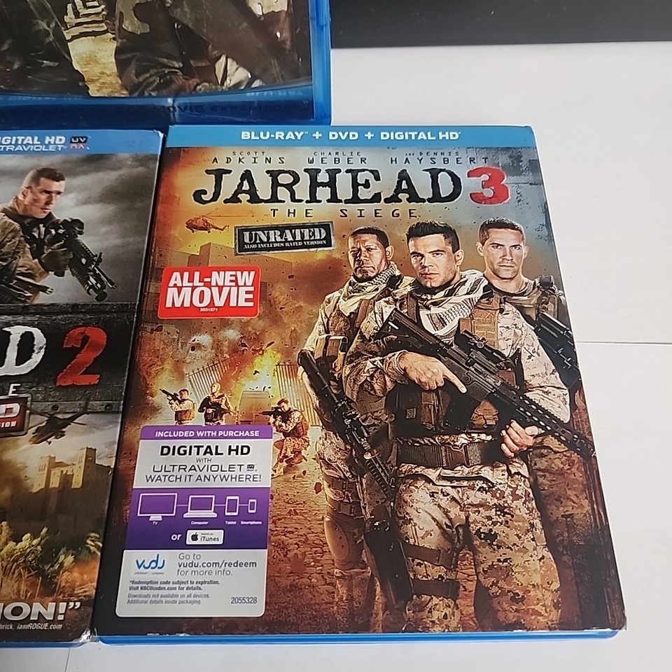 Jar Head 1 2 3 - Jarhead, Blu Ray / DVD Lot of 3, No Digital Code - Free Ship! | eBay