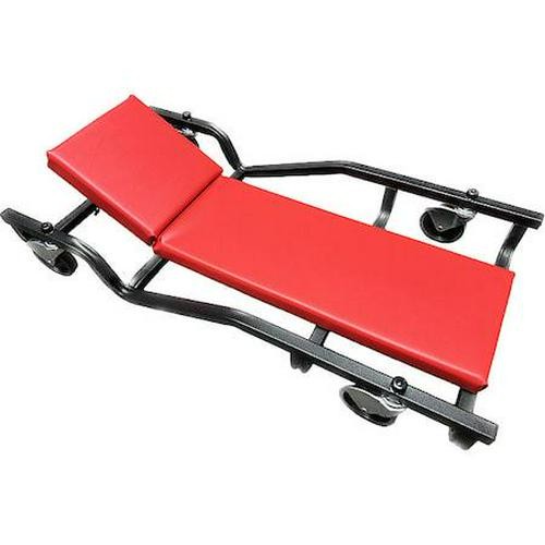 Heavy Duty Mechanic Creeper Adjustable Headrest Extra Wide Padded Steel ...