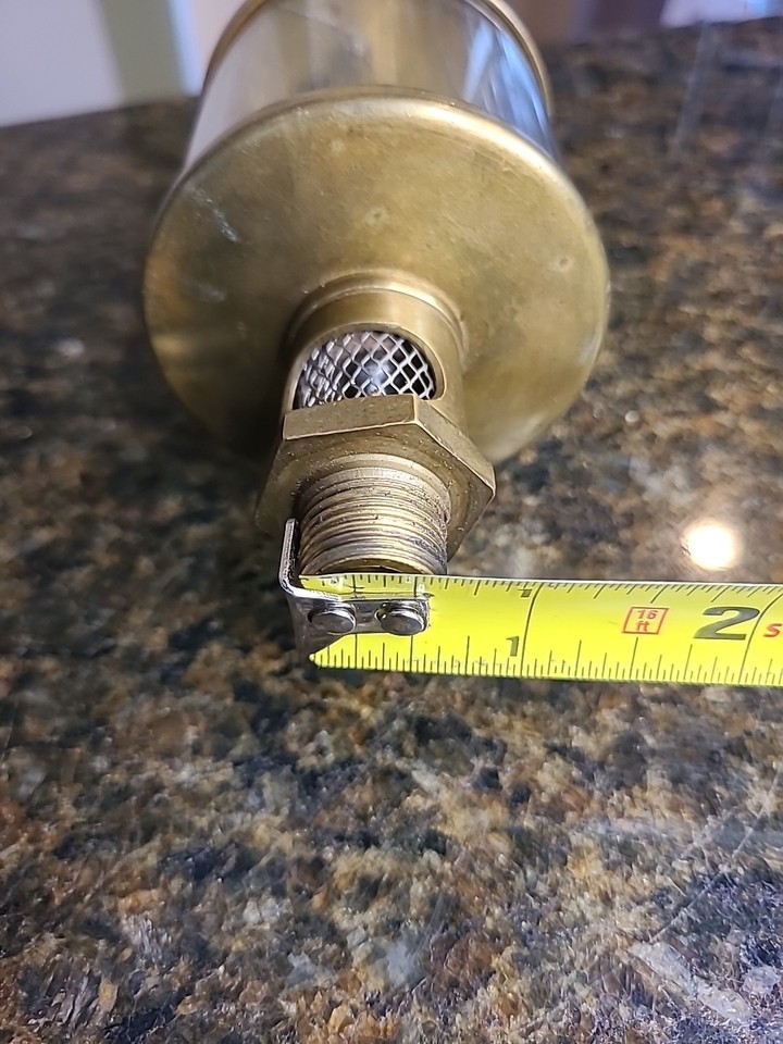 Large Vintage Brass Old Lubricator Hit & Miss Drip Oiler Unbranded | eBay