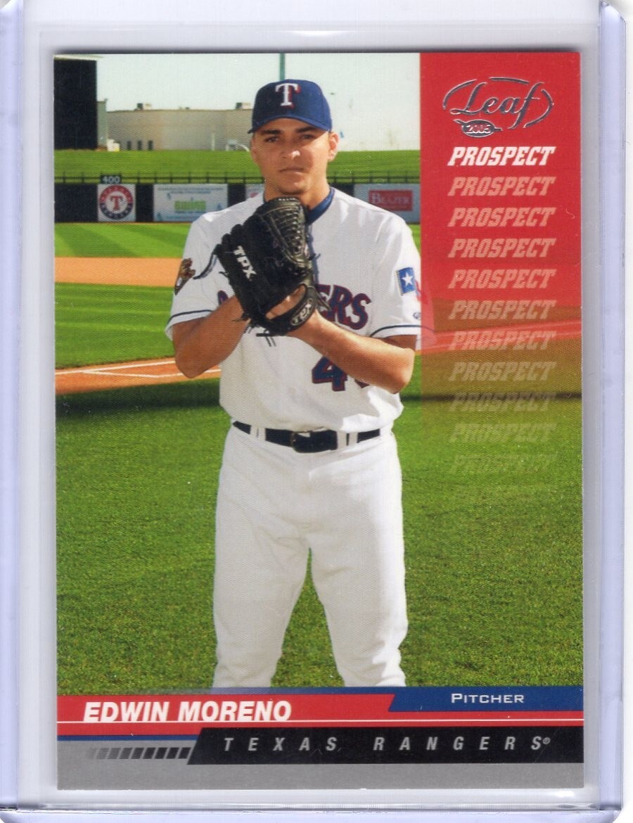 EDWIN MORENO 2005 Leaf PROSPECT SHORTPRINT #216 - RANGERS | eBay