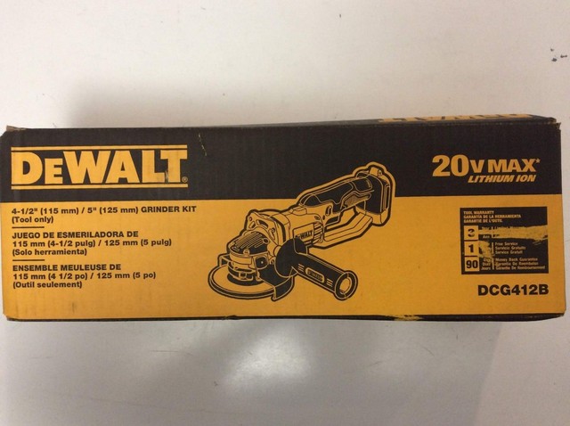 DEWALT DCG412B 20V Cordless 4-1/2 inch Angle Grinder for sale online | eBay