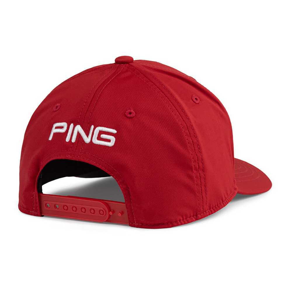 NEW PING Tour Delta Rope Snapback Golf Hat Cap - Red / White | eBay