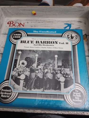 The Uncollected Blue Barron and His Orchestra Vol. 2 1938-1939 VINYL LP ...