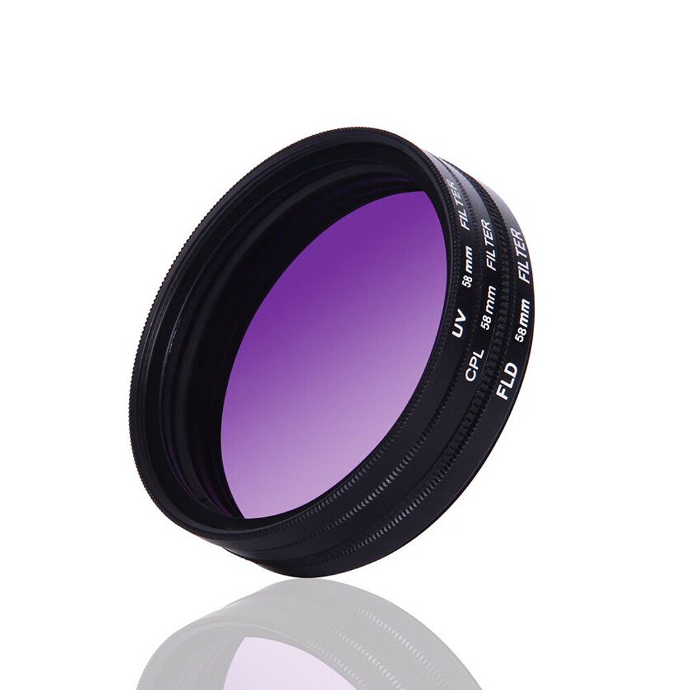52mm Universal Digital Camera UV + CPL+ FLD Lens Filter | eBay