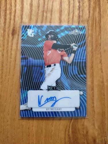 2023 Leaf Perfect Game Metal Ky McGary BLUE WAVE AUTO 1/9 NATIONAL ...